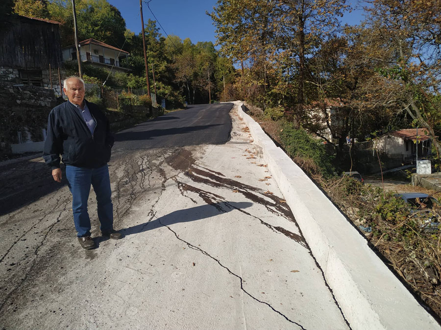 Αποκαθιστά τις ζημιές από τον Ιανό στην Κρυοπηγή, ο Δ. Μουζακίου - PyliNews